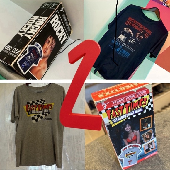 Funko | Shirts | Amazing Bundle Two Collectible Funko Vhs Edition ...